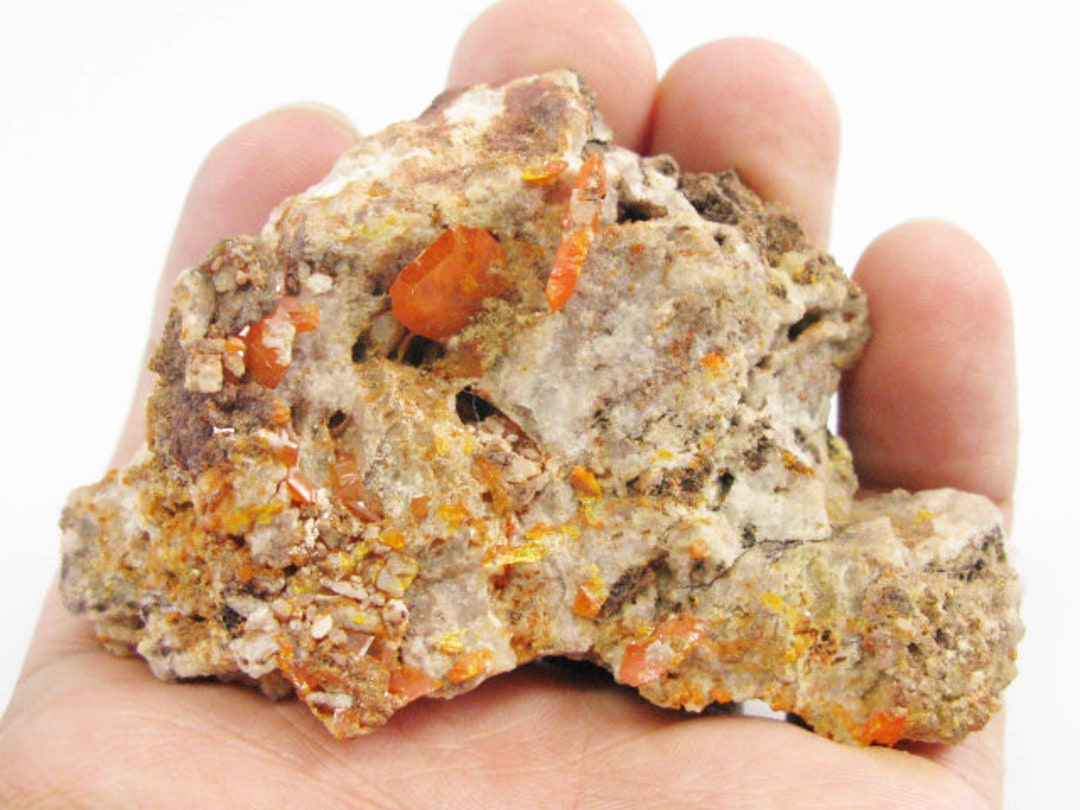 3.1 Wulfenite Red Cloud Mine, Arizona. 98g Beautiful Natural Red Orange ...
