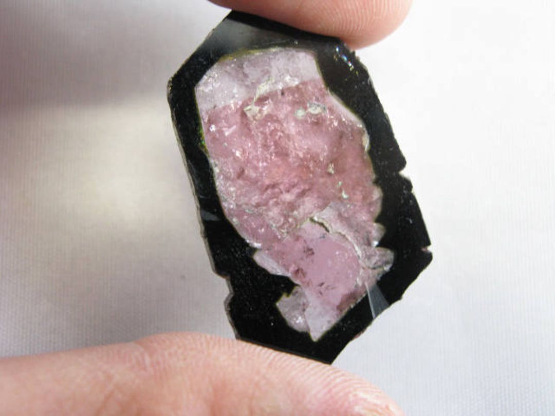 38 Ct Liddicoatite Tourmaline Slice - Madagascar. Rock and Mineral ...