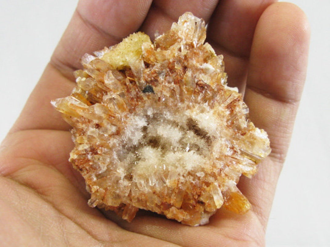 2.1" Creedite Crystals 63g- Mexico. Natural Orange Crystal Cluster Rock ...
