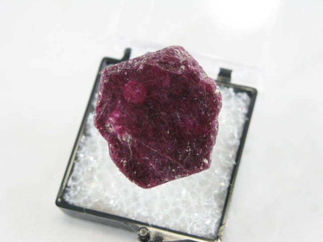 Ruby - Madagascar. Beautiful Natural Red Purple Corundum Hexagon ...