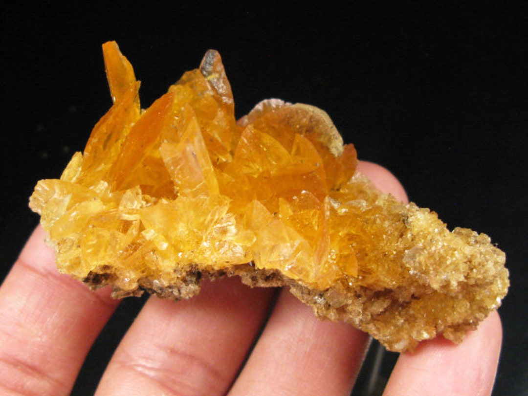 2.75" Selenite Crystals -37g - Peru- Natural Orange Yellow Crystal ...