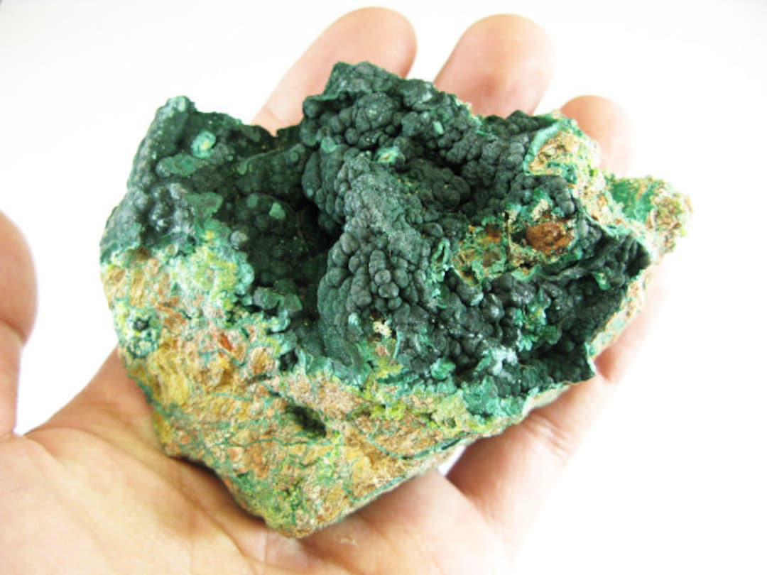 3.6 Malachite Bokosongo, Congo 194g Géode verte naturelle cristal ...