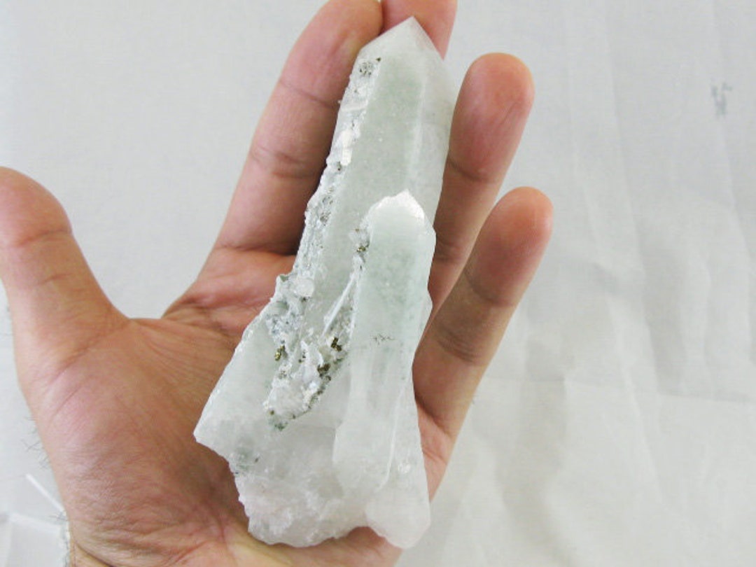 5.1 Light Green Quartz & Calcite 227g China Crystal Cluster Crystals ...