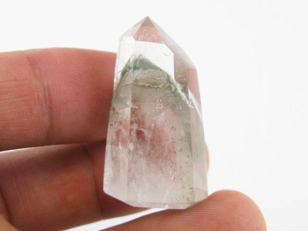 1.4 Phantom Quartz Polished Chlorite Inclusion 13g Madagascar Green ...