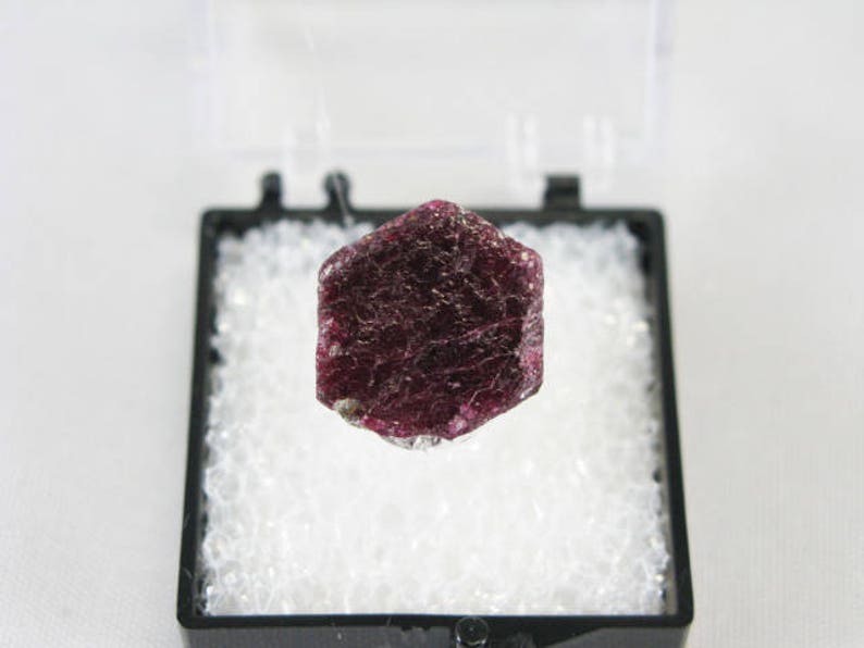 Ruby - Madagascar. Beautiful Natural Red Purple Corundum Hexagon ...