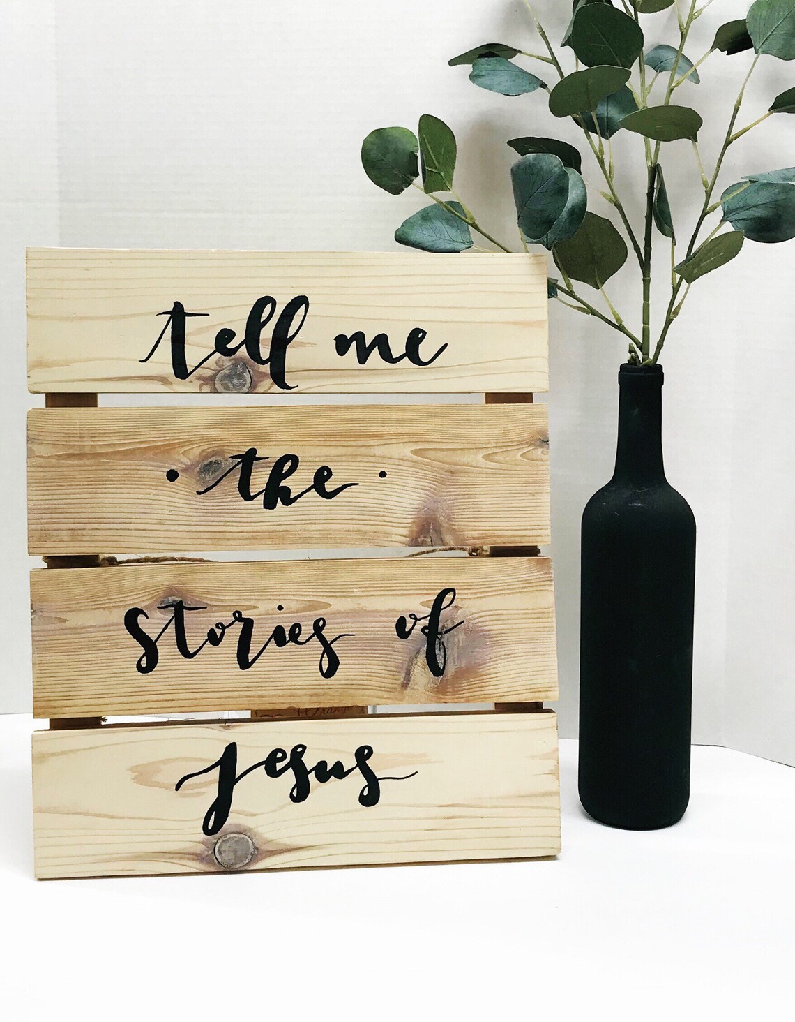 Tell Me of Jesus Wood Sign - Etsy