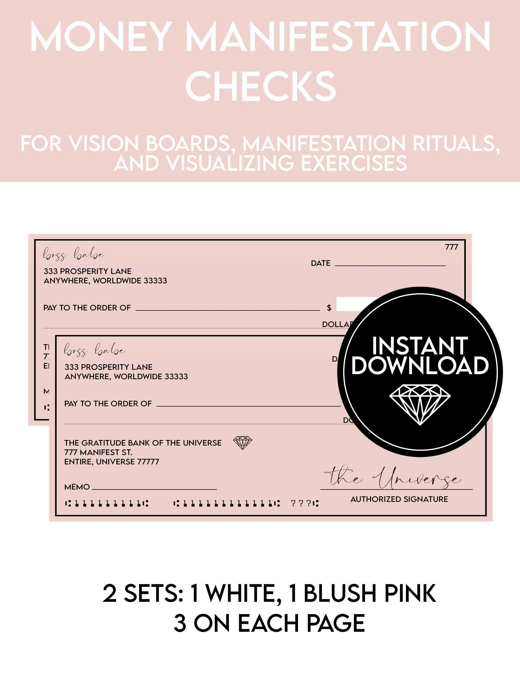 Visualisation Law of Abundance Money Magent Vision Board Printable ...