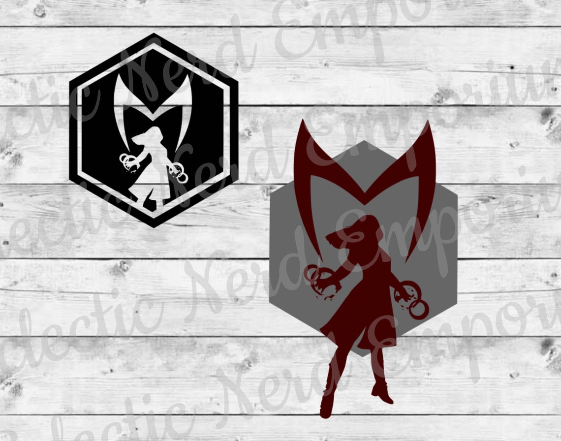 Wanda Scarlet Witch Symbol Set SVG png PDF jpg | Etsy