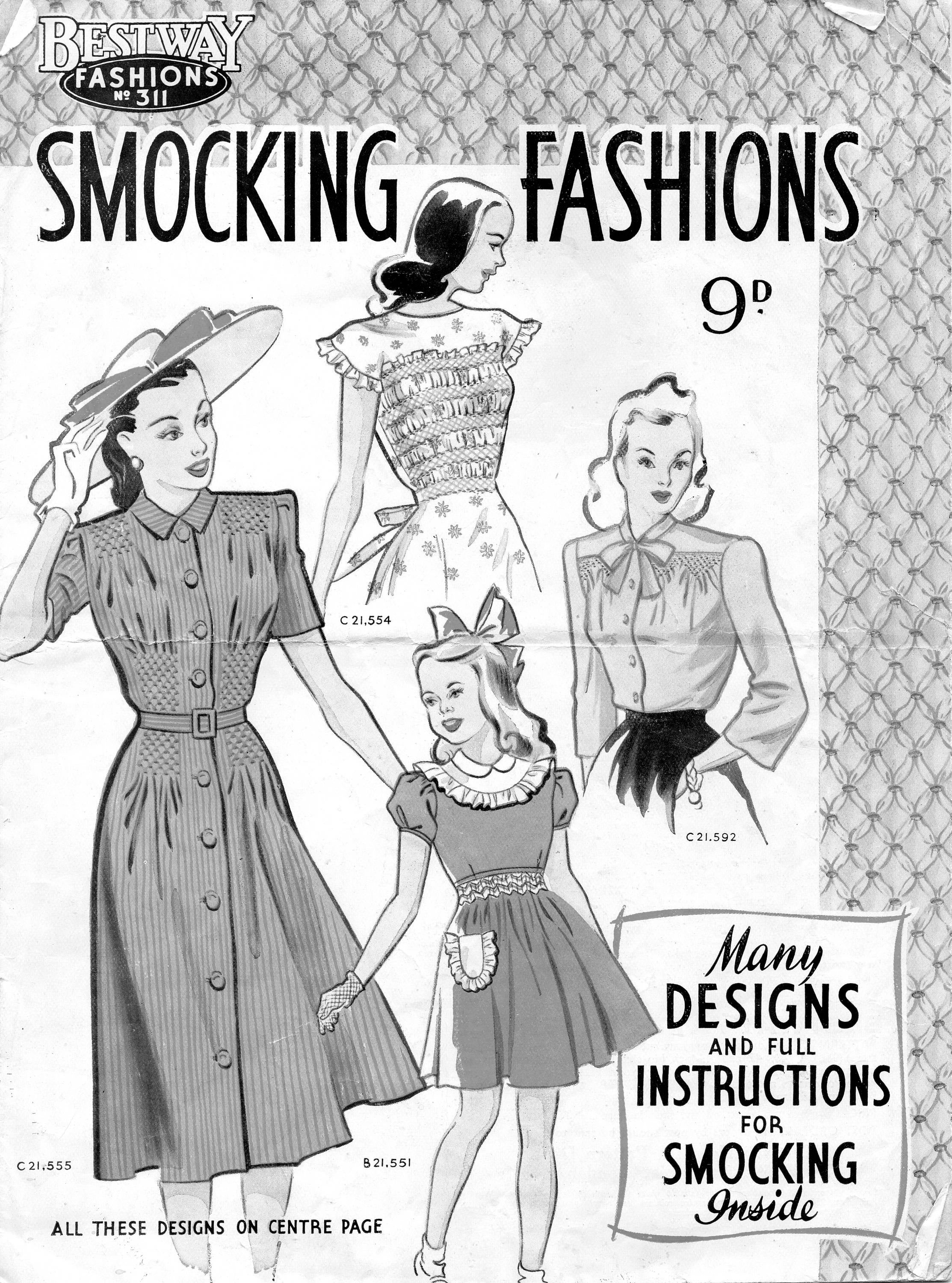 PDF Vintage Smocking Magazine Fashion 75 Yrs Ago Illustrated - Etsy