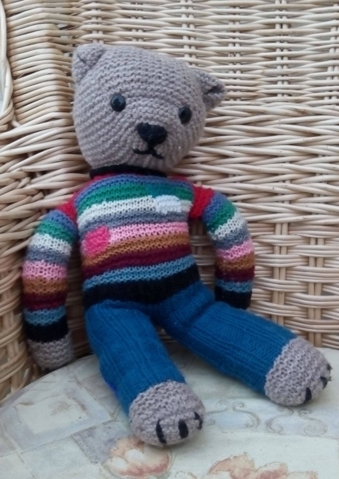 Vintage Knitted Teddy Bear Pattern: WW2 Era Toy (PDF Pattern) - Etsy