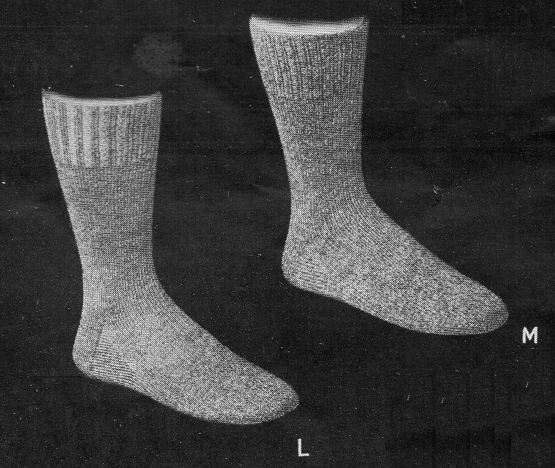 Socks Vintage Knitting Pattern For All the Family 1930s | Etsy