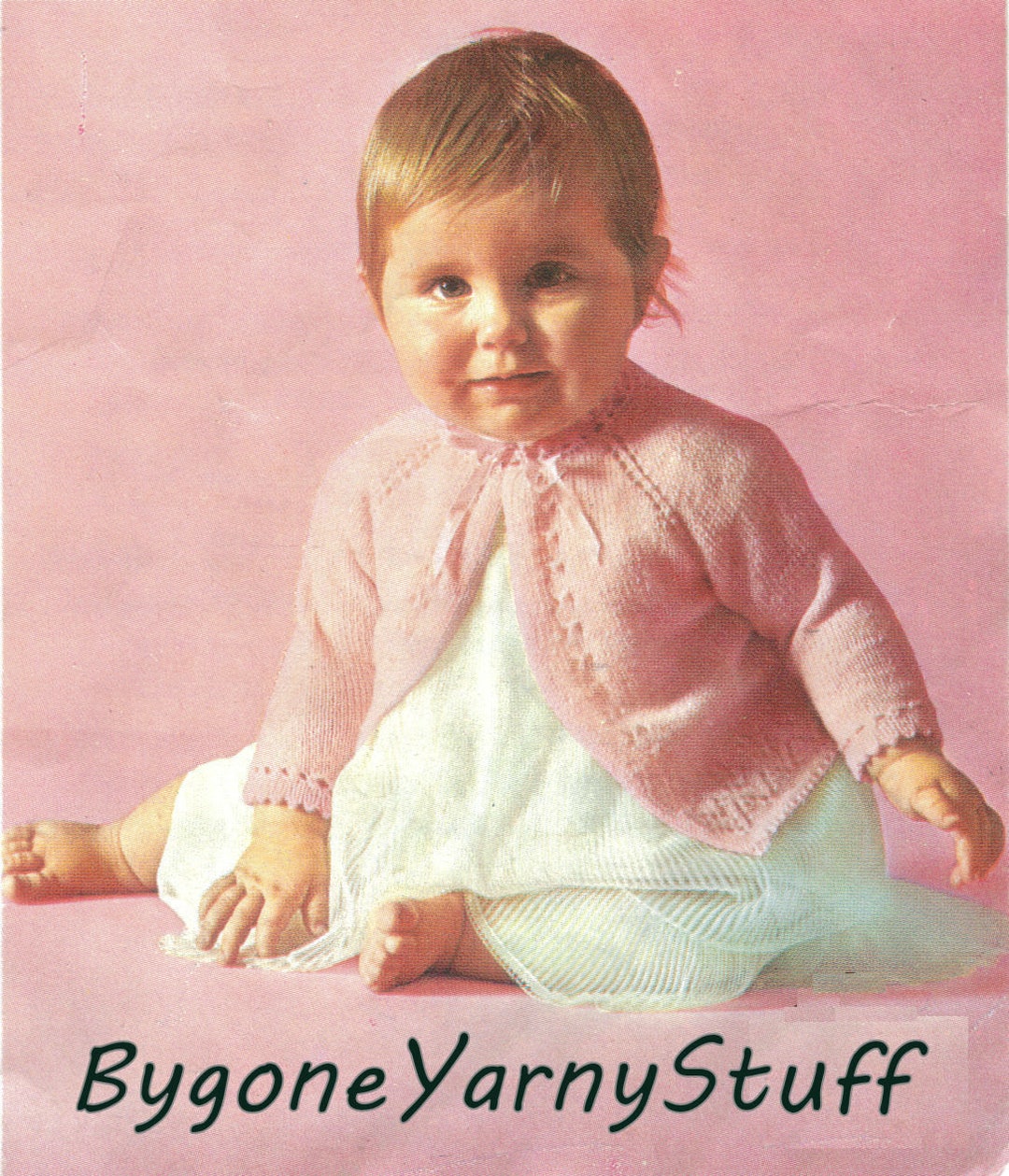 PDF Vintage Baby Knitting Pattern Cardigan Matinee Coat 6 Months ...