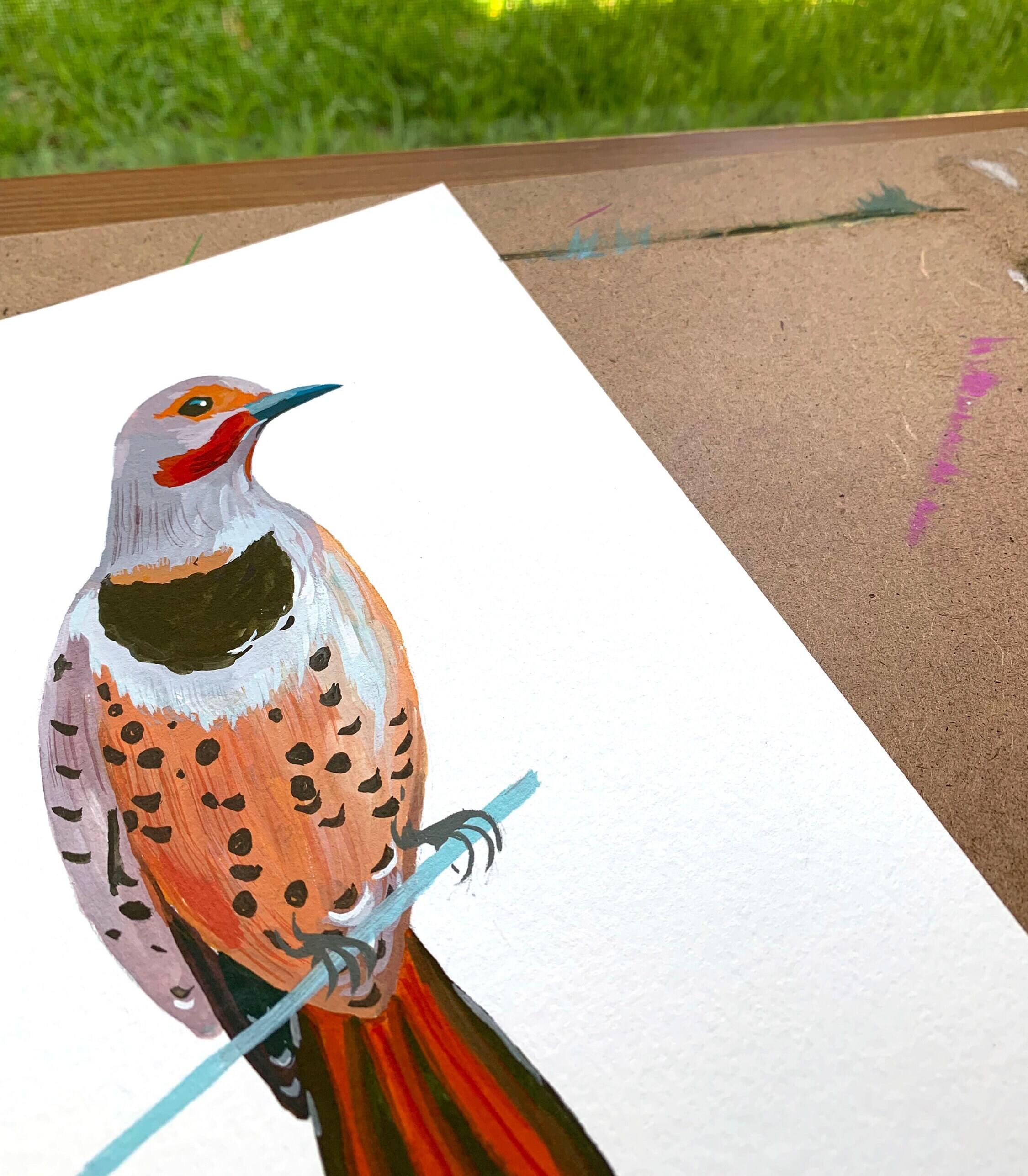 Alabama State Bird Northern Flicker Yellowhammer Art Bird - Etsy