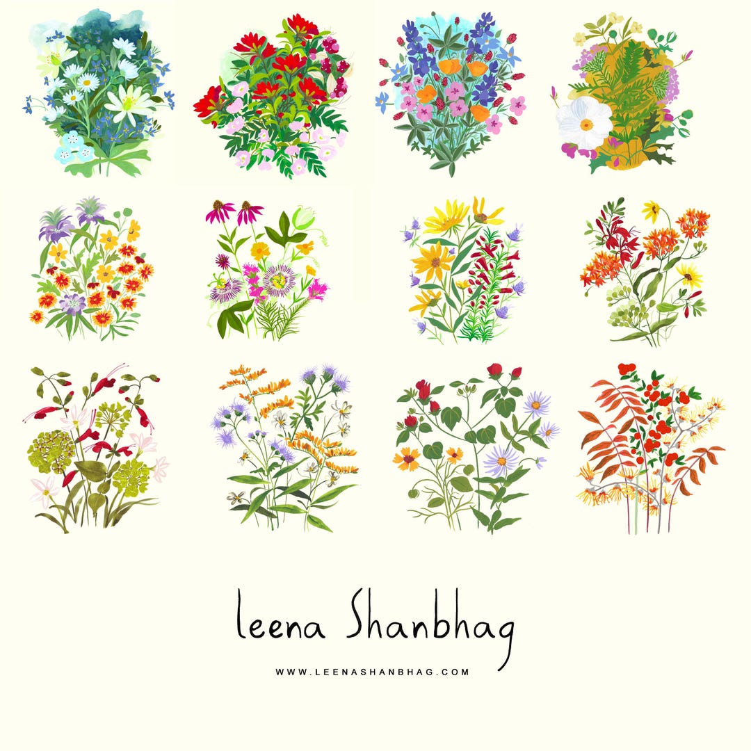 2026 Botanical Wall Calendar: Large Monthly Calendar - Etsy