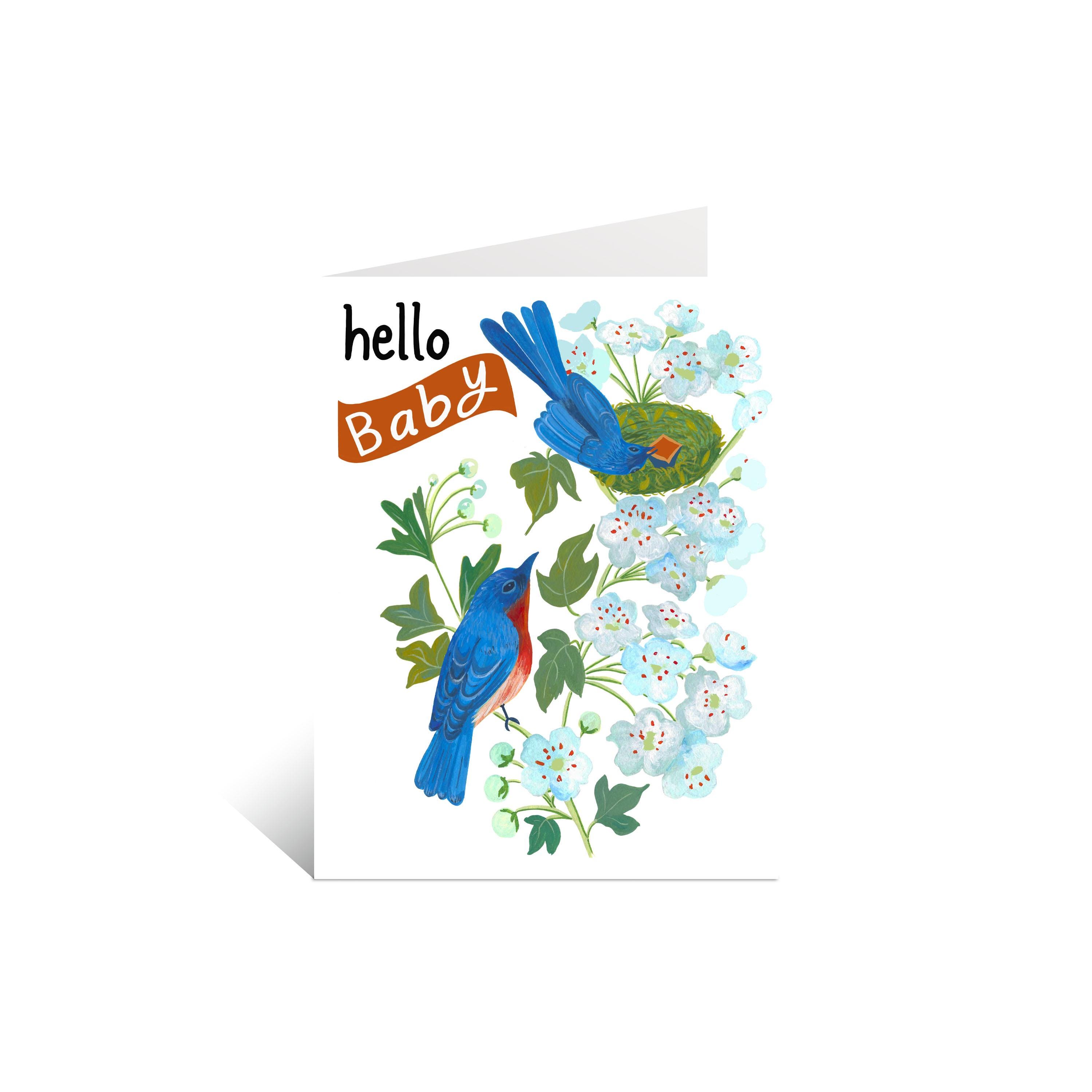 Hello Baby | Newborn Greeting Card - Etsy