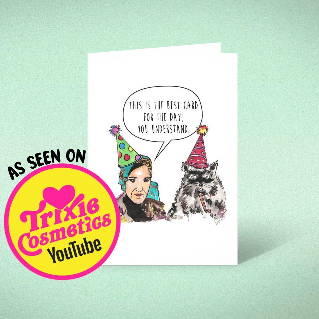 Little Edie Birthday Card: Hamptons Retro Art Greeting - Etsy