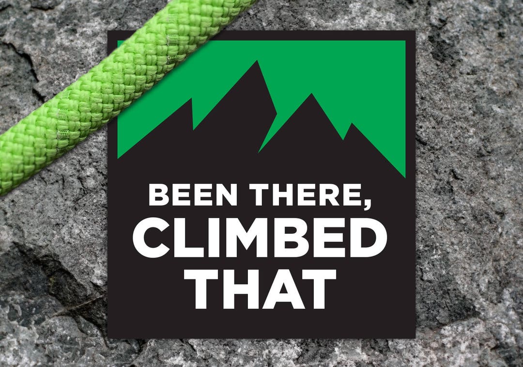Rock Climbing Sticker, Gift for Climber, Car Decal, Outdoor Gift, Rock ...