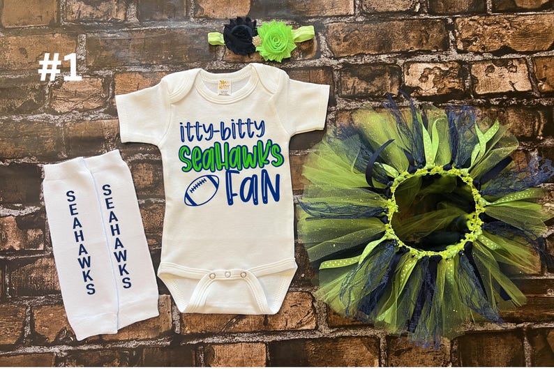 Seahawks Baby Outfit, Seahawks Girl's Outfit, Seahawks, Seahawks Baby ...