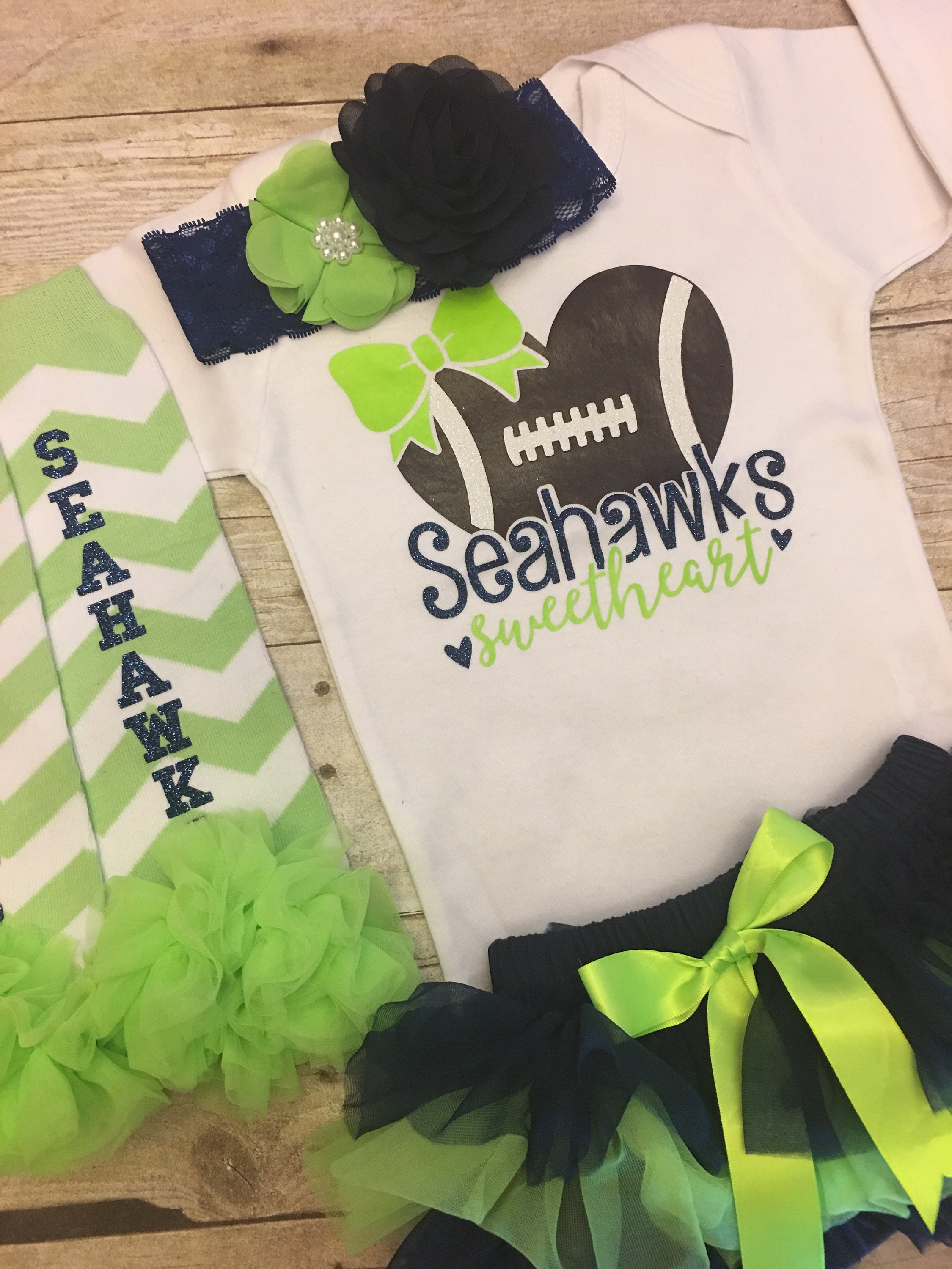 Seahawks Baby Outfit, Seahawks Girl's Outfit, Seahawks, Seahawks Baby ...