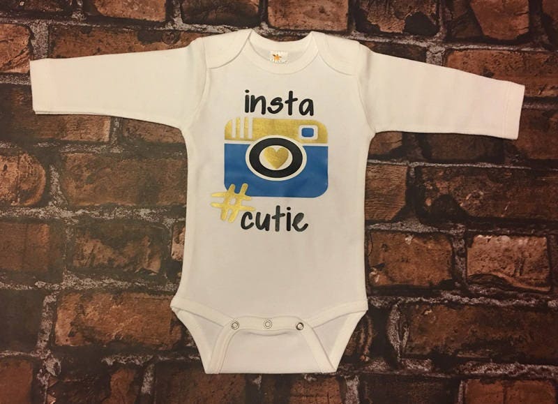Instagram Baby, "insta Cutie", Cute Baby Shower Gift, New Arrival ...
