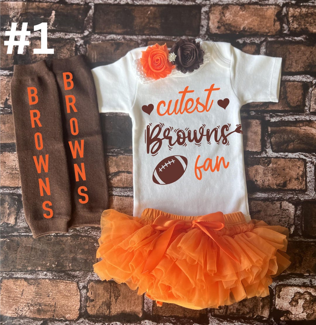 Browns Baby Outfit, Baby Girl Outfit, Browns Baby Shower, Browns Baby ...