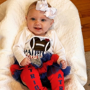 New England Patriots,patriots Baby Girl, Patriots Bodysuit, Infant Girl ...