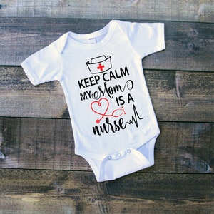 My Mom is a Nurse, Nurse Shirt, Nurse Pregnancy Reveal, Nurse Pregnancy ...