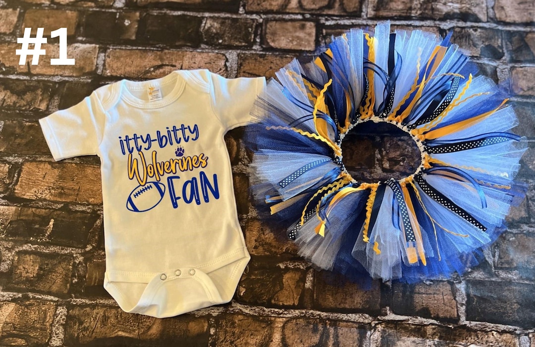 Michigan Baby, Michigan Football Outfit, Girls Michigan Outfit ...