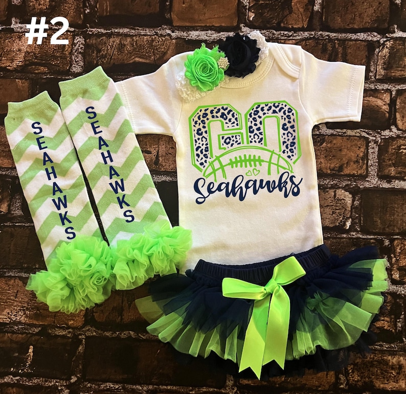 Seahawks Baby Outfit, Seahawks Girl's Outfit, Seahawks, Seahawks Baby ...