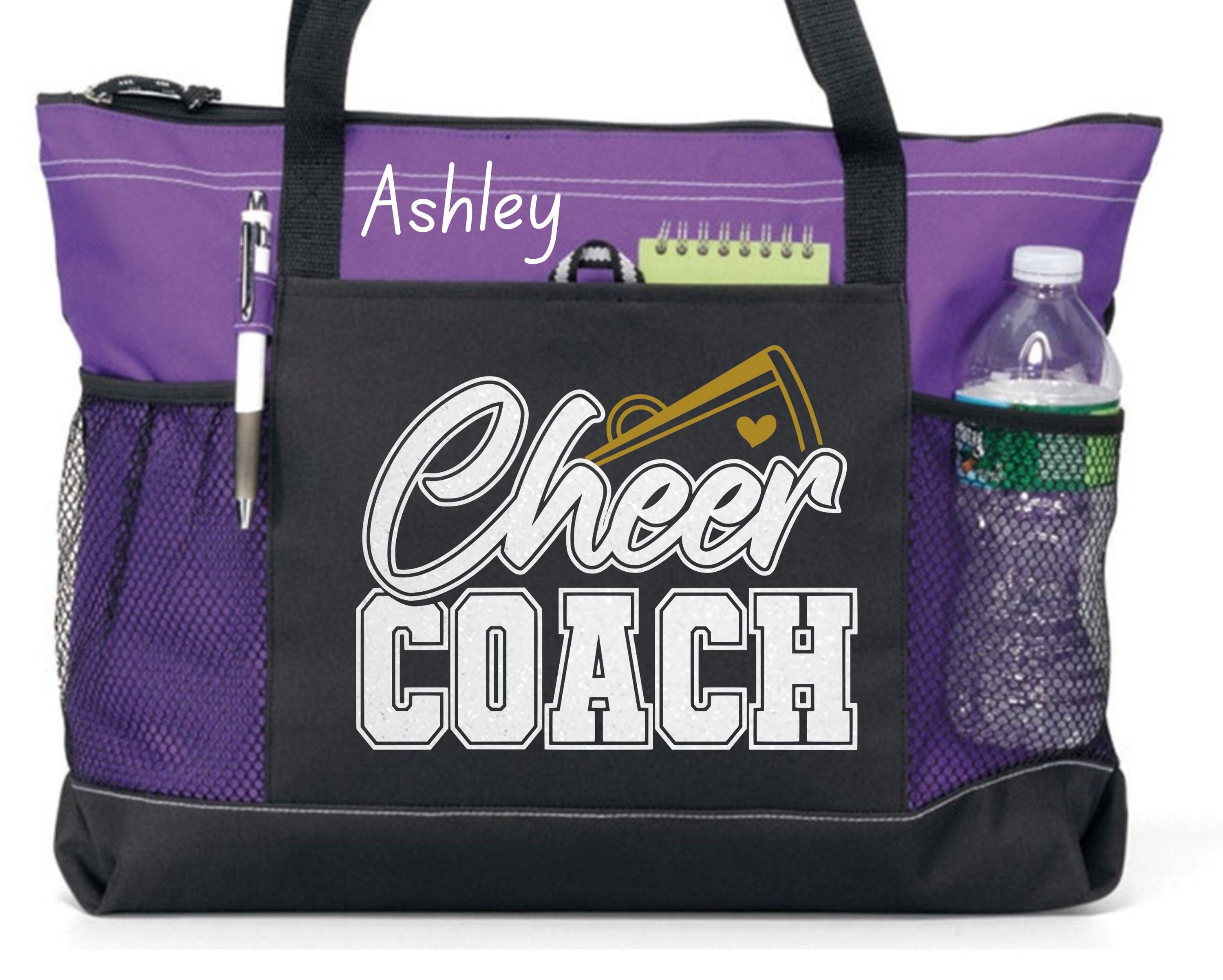 Cheer Coach Tote Bag, Cheer Coach Gifts, Canvas Tote Bag, Personalized ...