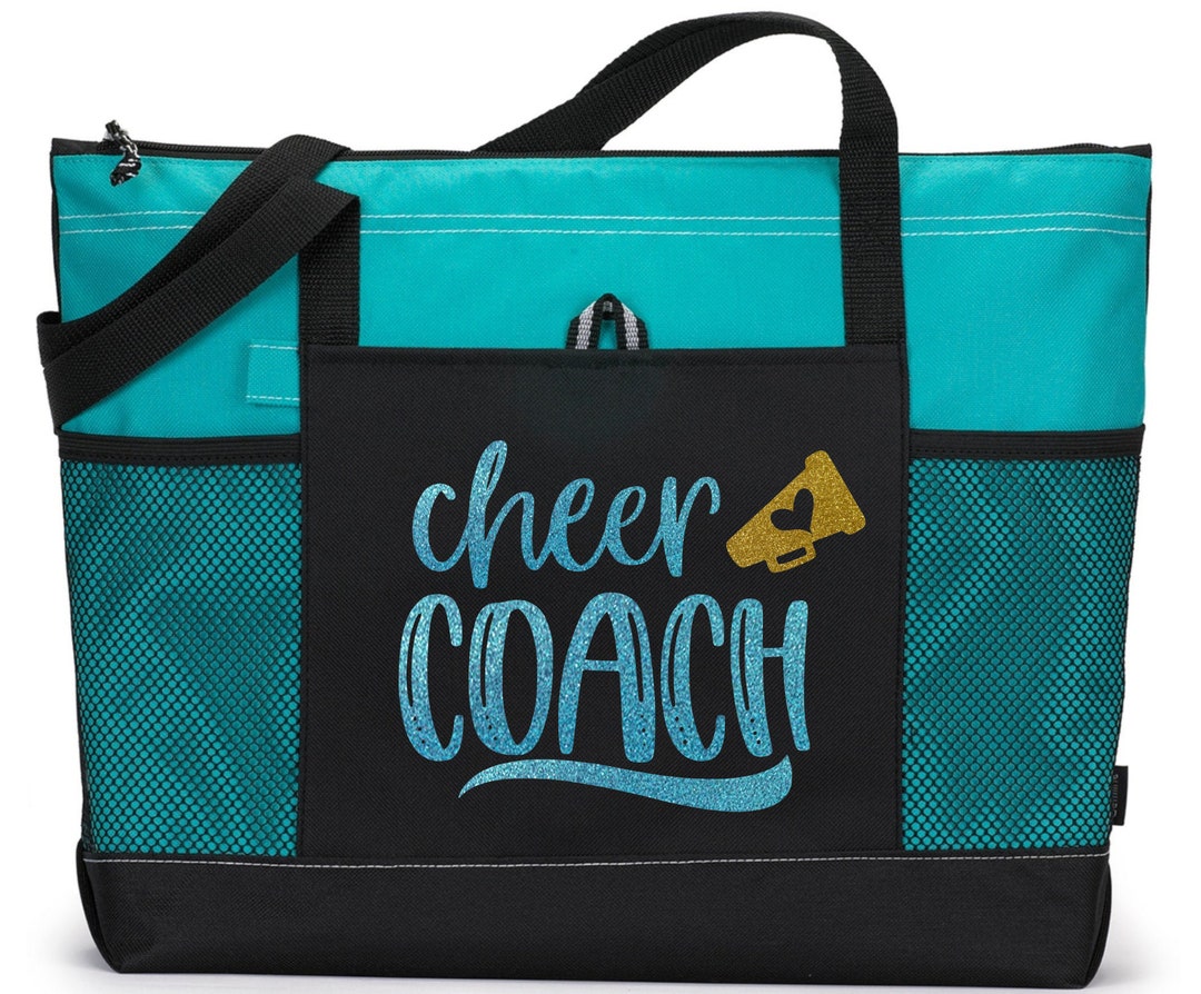 Cheer Coach Tote, Cheer Coach Gift, Custom Cheer Coach Tote ...
