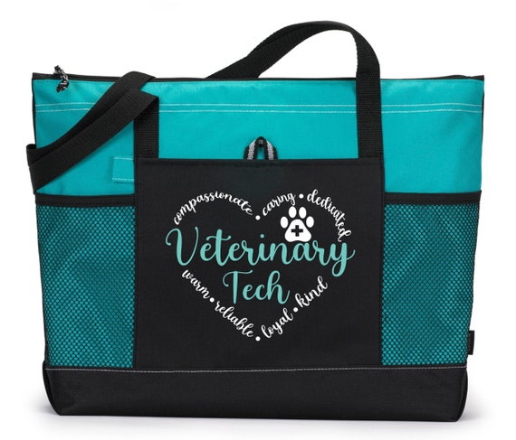Veterinarian Tote Bag Vet Tech Bag Veterinary Technician - Etsy