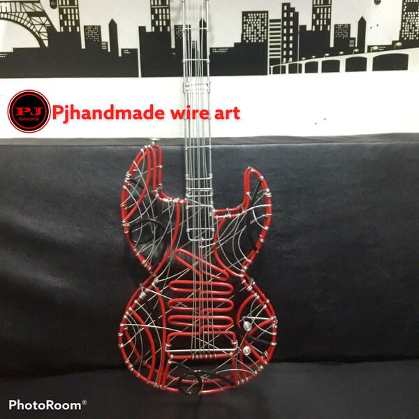 Wire Sculpture Guitar - Etsy