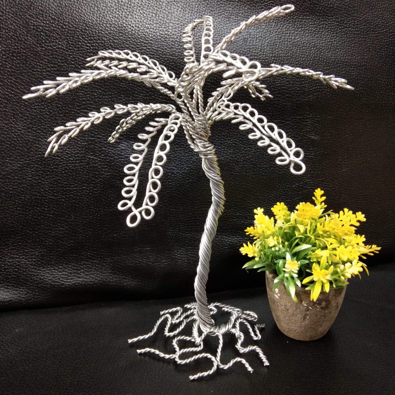 Handmade Wire Art Coconut Tree Model - Etsy