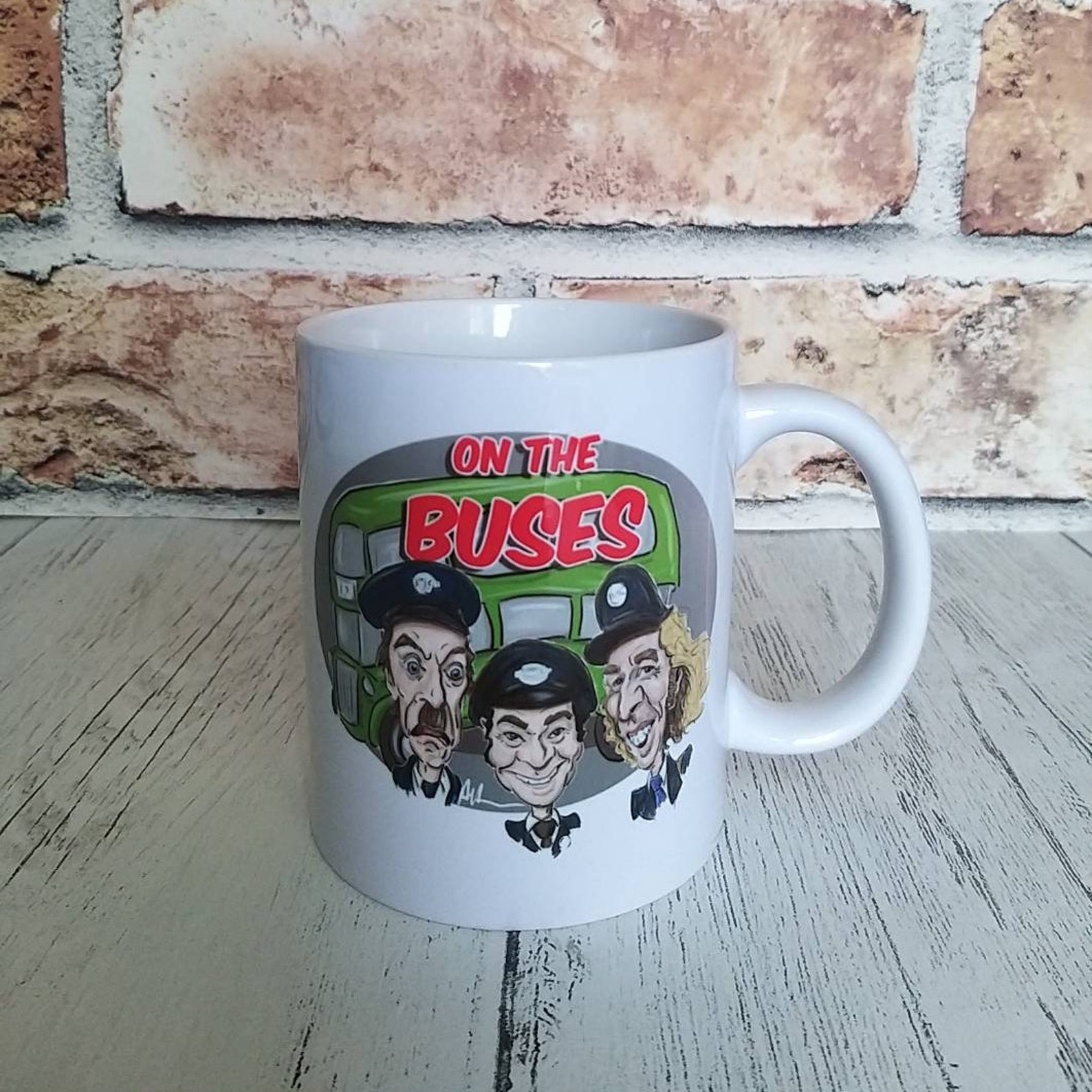 On the Buses Caricature Mug - Featuring Stan, Jack and Blakey Coffee ...