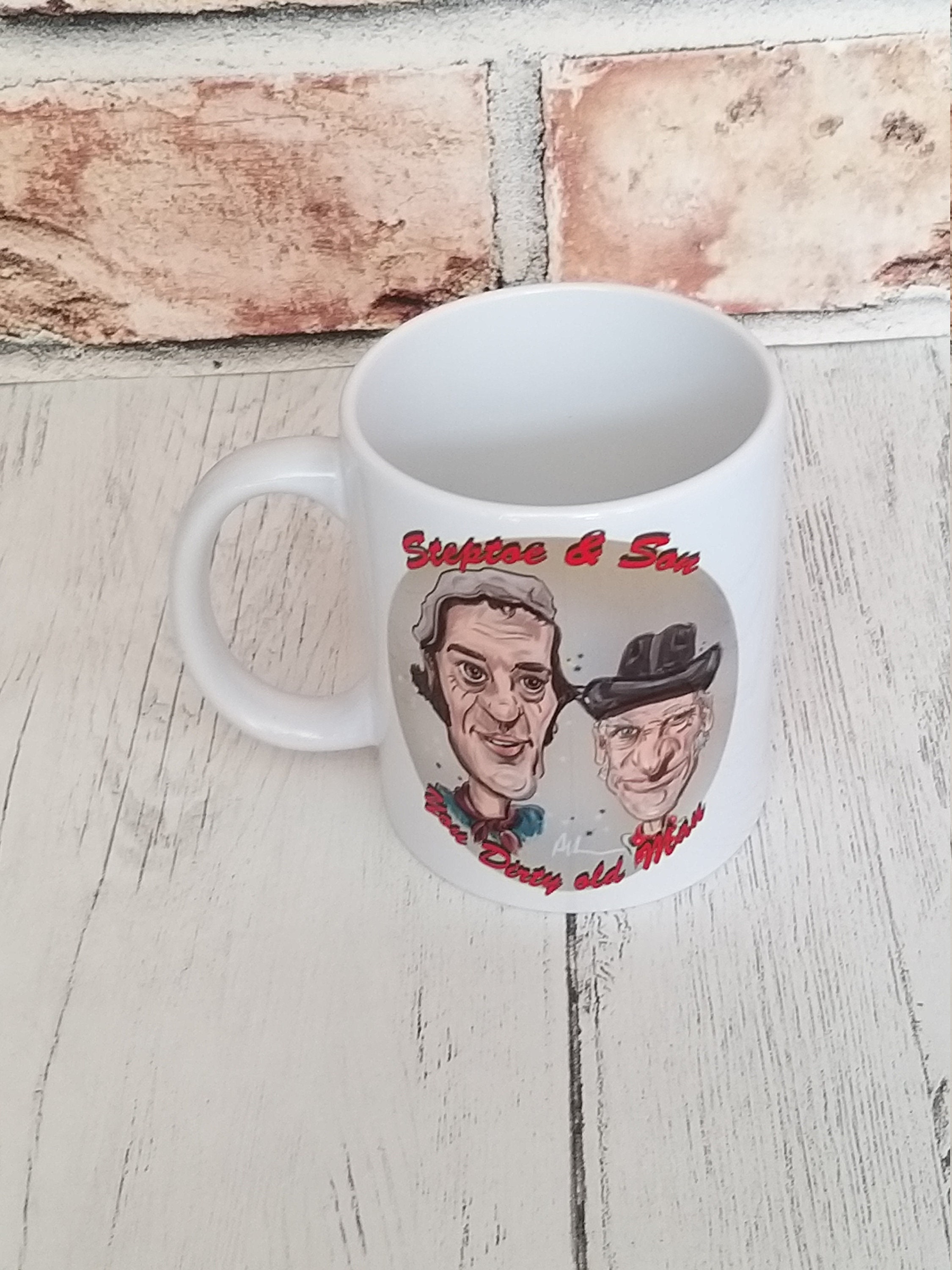 Steptoe and Son Caricature Mug Steptoe and Son Dirty Old Man Coffee Tea ...