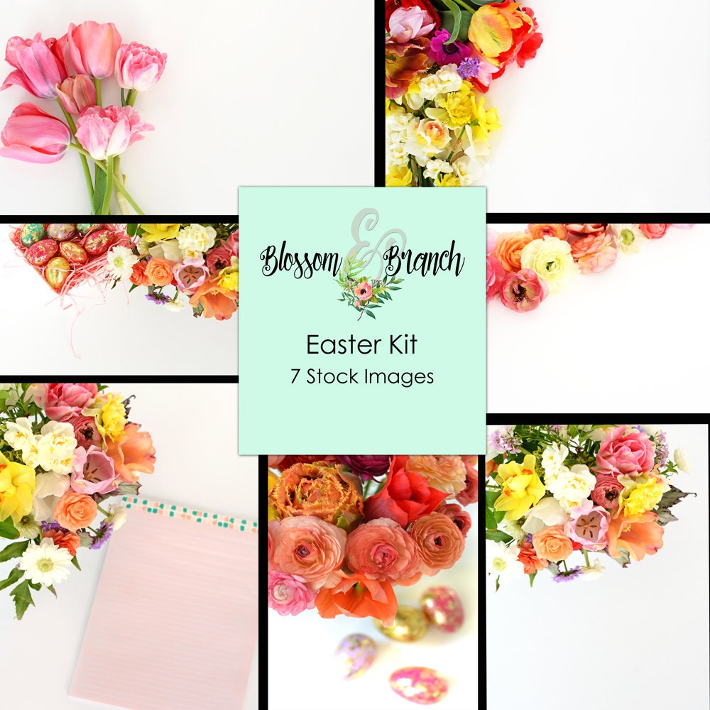 Easter Floral Flower Stock Images - Spring Garden Blog Instagram Images ...