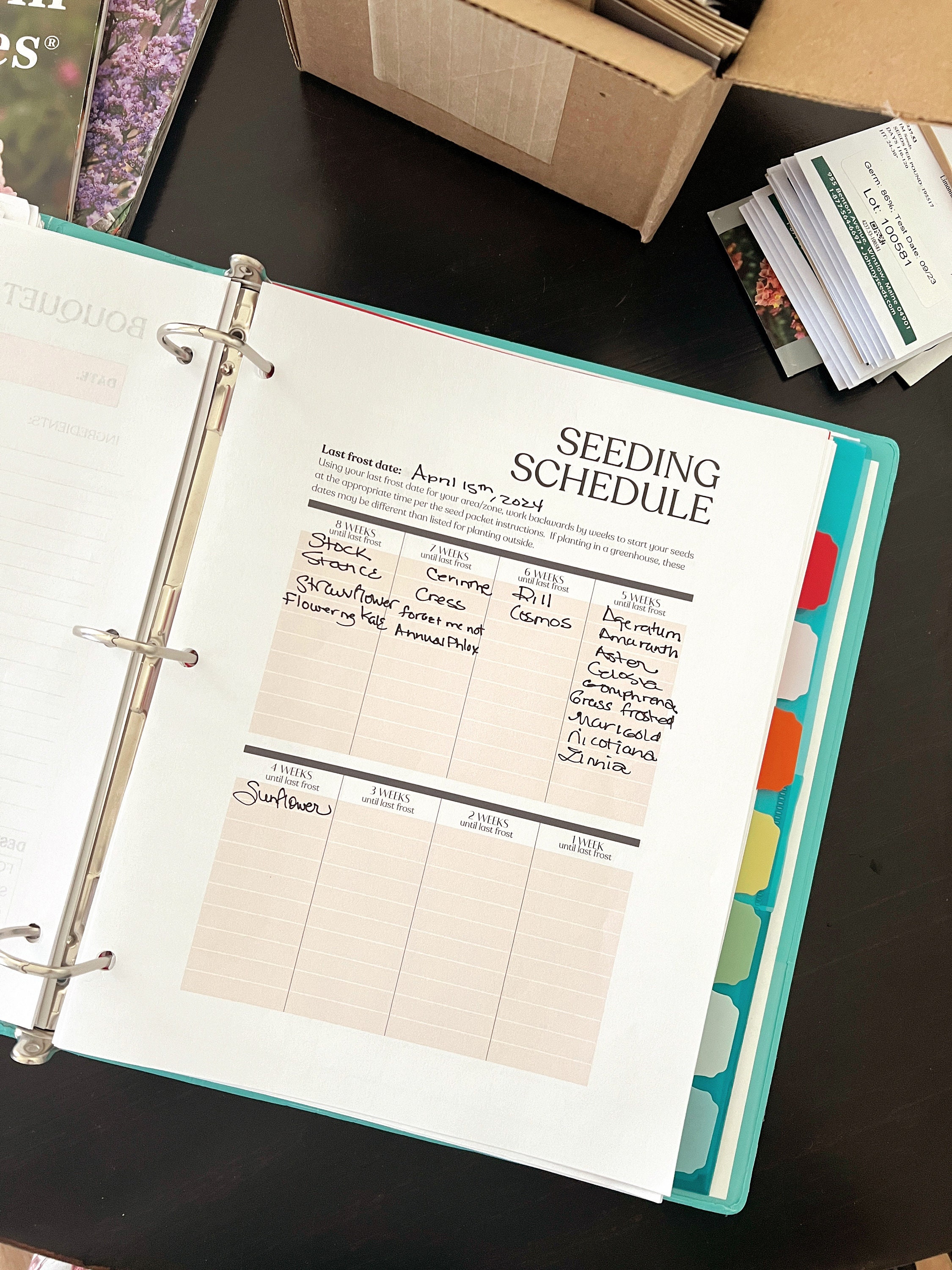 Flower Farmer Business Planner / Gardening Planner - Etsy