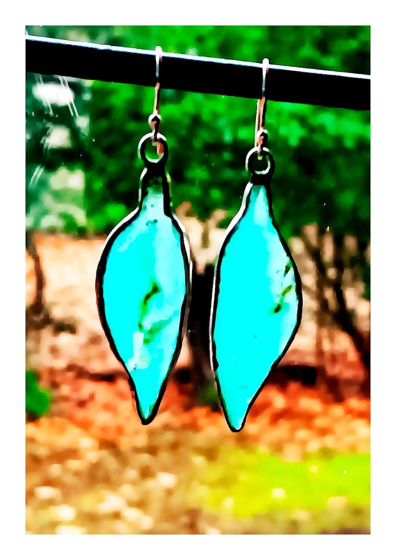 Chrysoprase Gum Leaf Earrings Etsy Australia