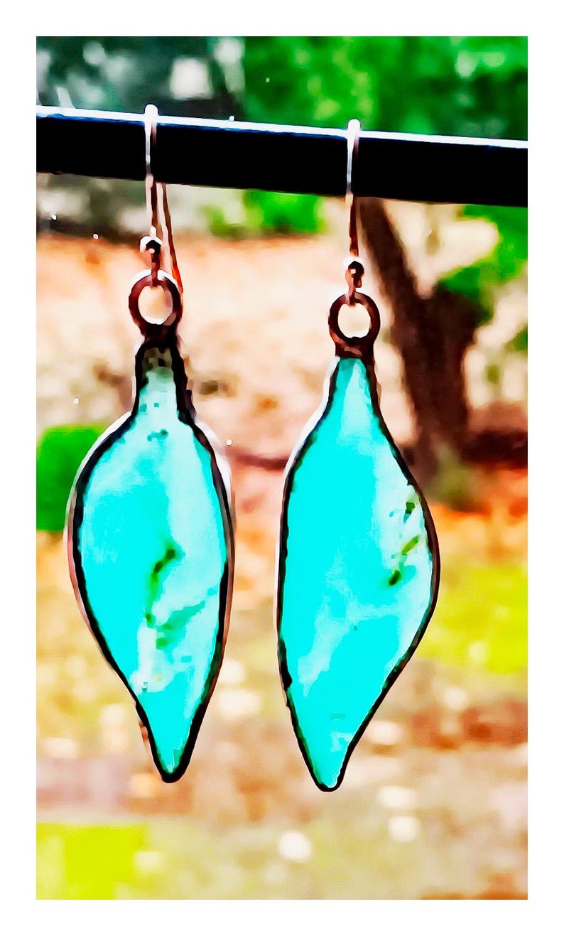 Chrysoprase Gum Leaf Earrings Etsy Australia