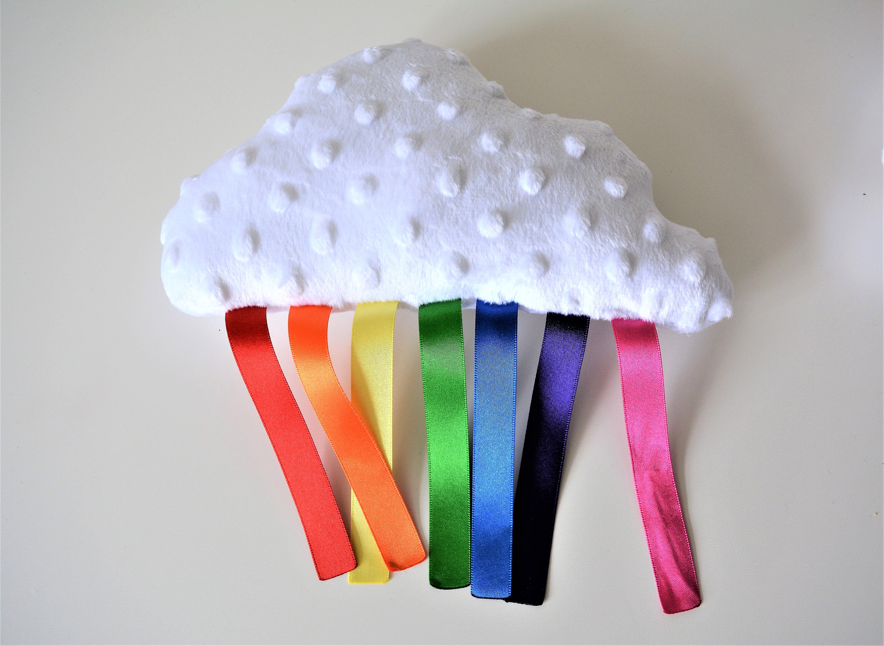 Rainbow Cloud Stuffed Sensory Toy - Etsy