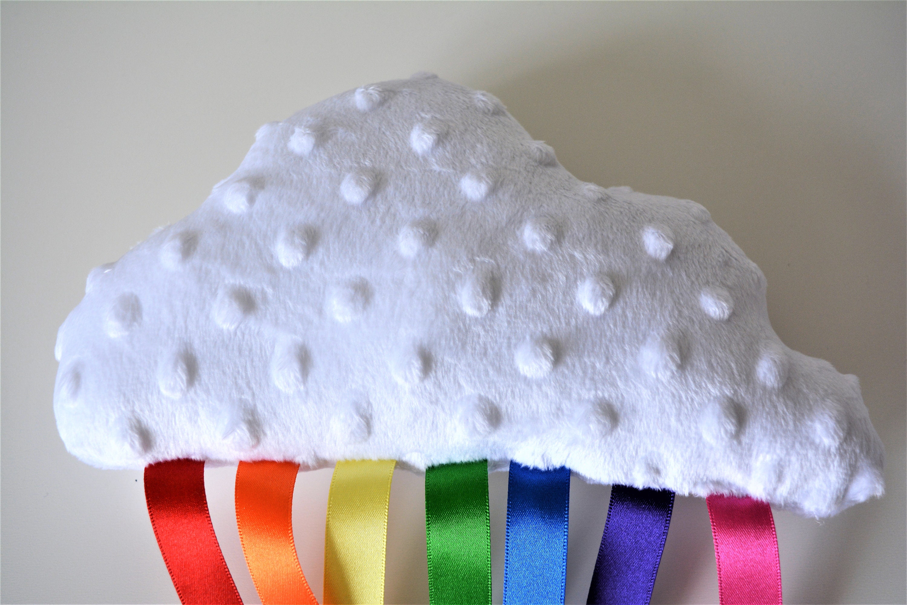 Rainbow Cloud Stuffed Sensory Toy - Etsy