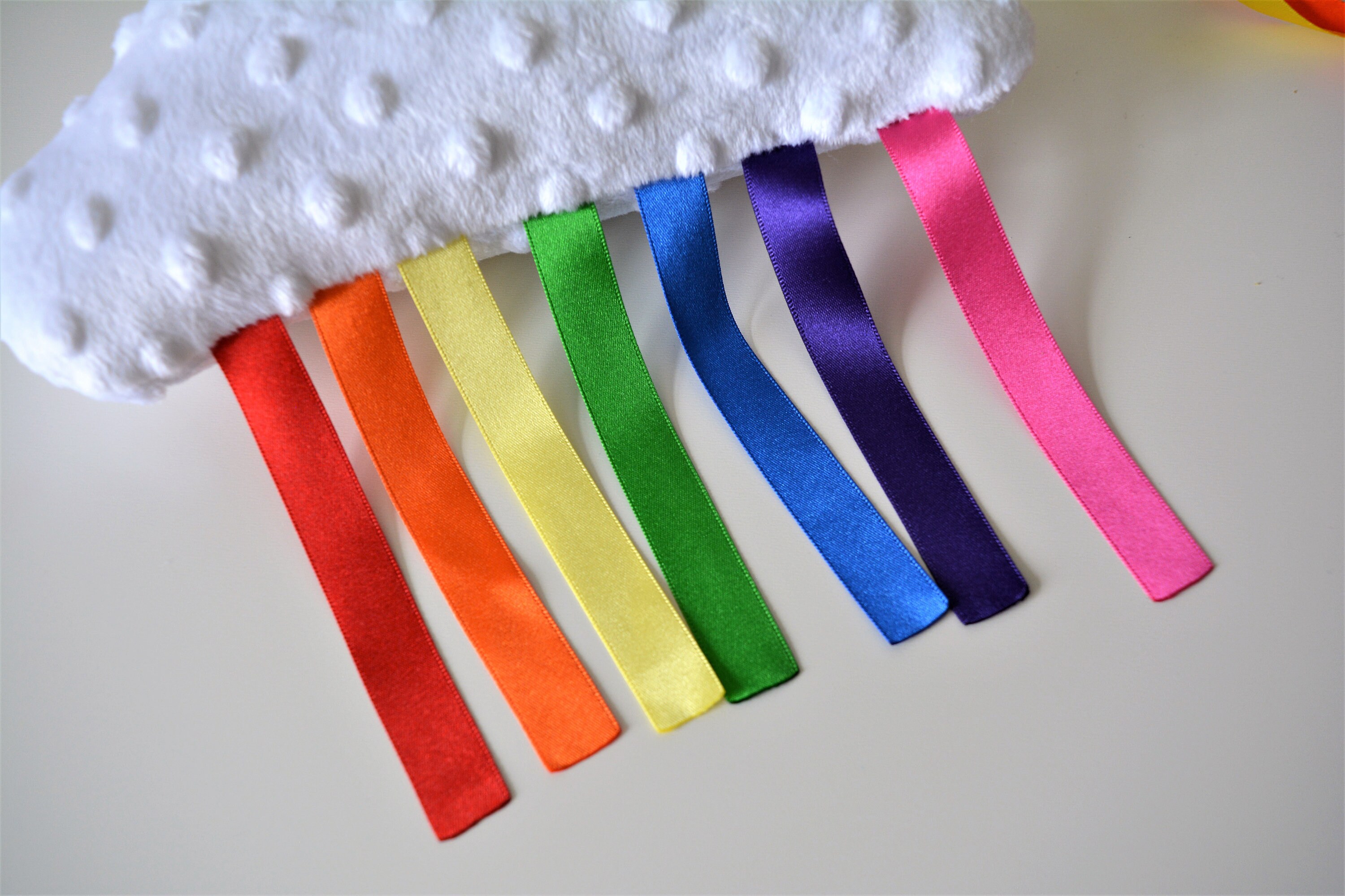 Rainbow Cloud Stuffed Sensory Toy - Etsy