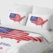 US Map Bedding, Watercolor Map Duvet Cover Set, USA Map Bedding, Unite ...