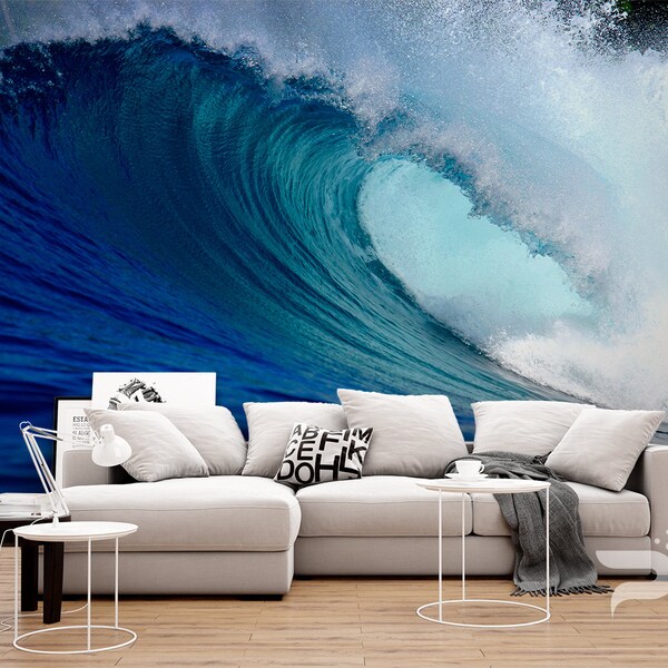 Ocean Wave Mural - Etsy