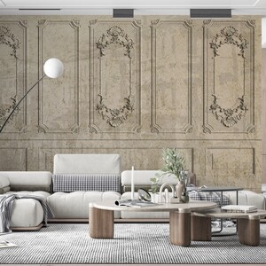 Abstract WALLPAPER, Vintage Wall Covering, 3D Wallpaper, Stylish Wall ...