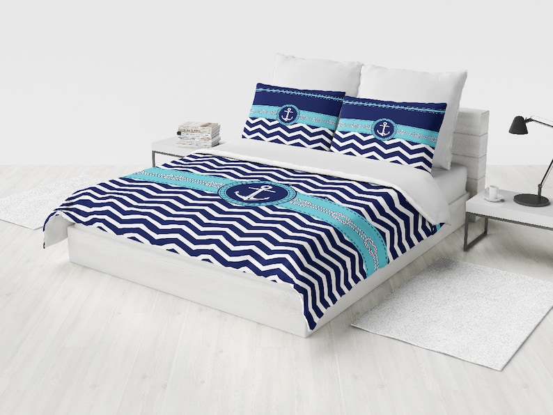 Marine Bedding Set Naval Duvet Cover Set Seamen Bedding - Etsy