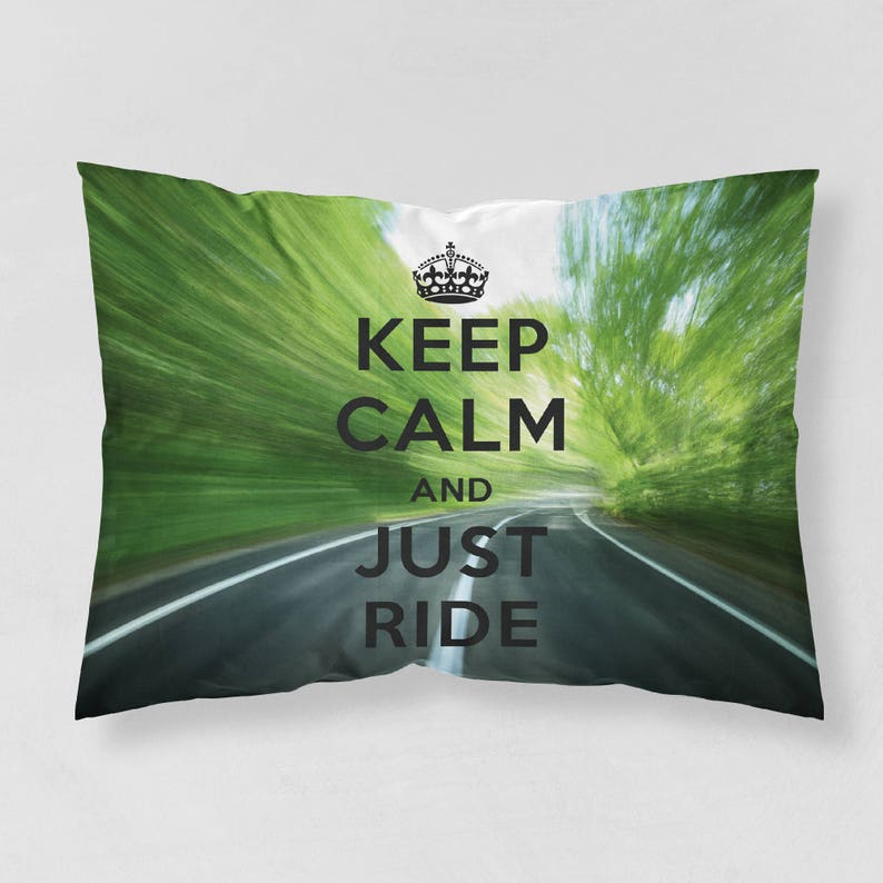 Keep Calm and Just Ride Bedding Set Motorcycle Duvet Cover - Etsy