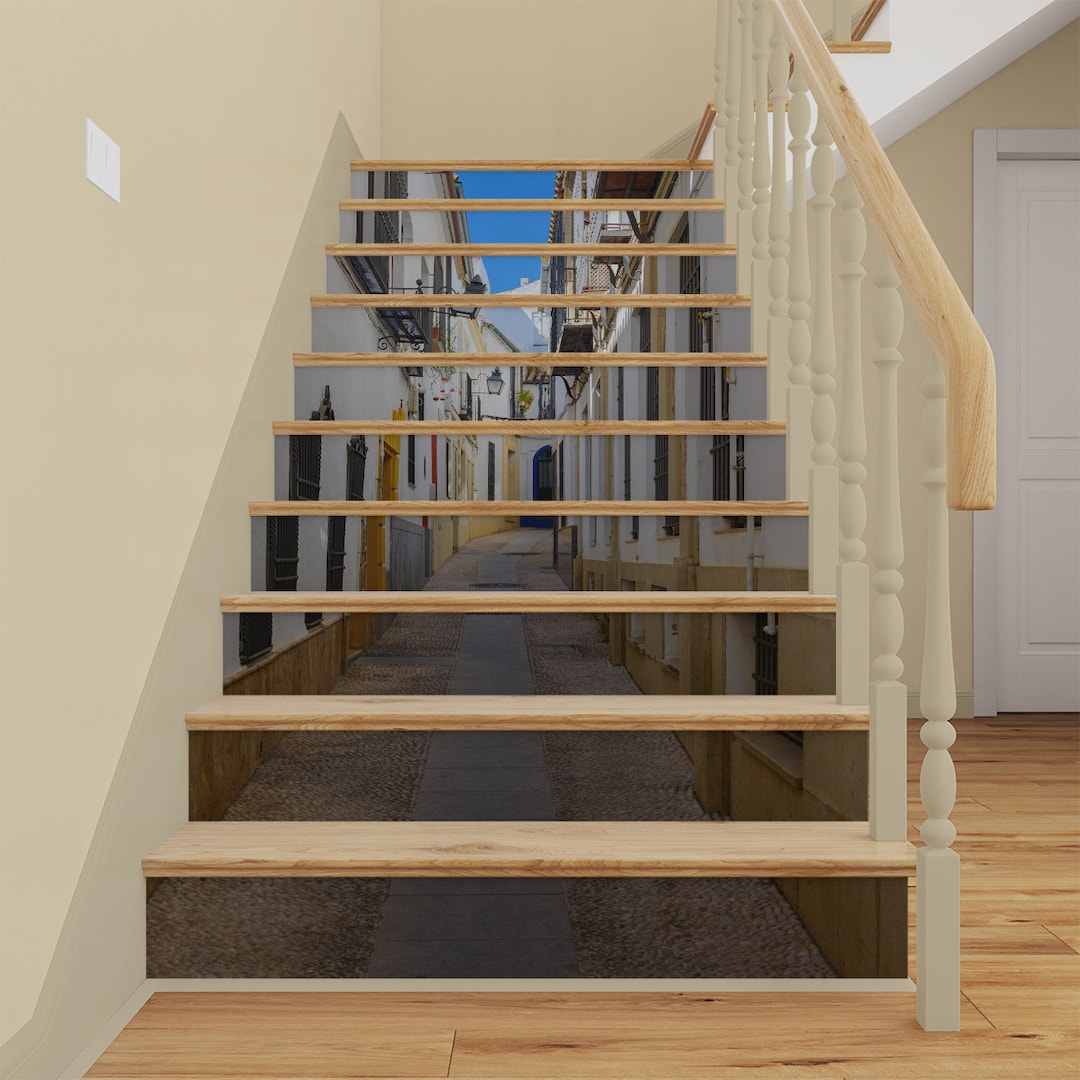 3D Street STAIR RISER DECALS Stair Riser Vinyl Strips - Etsy