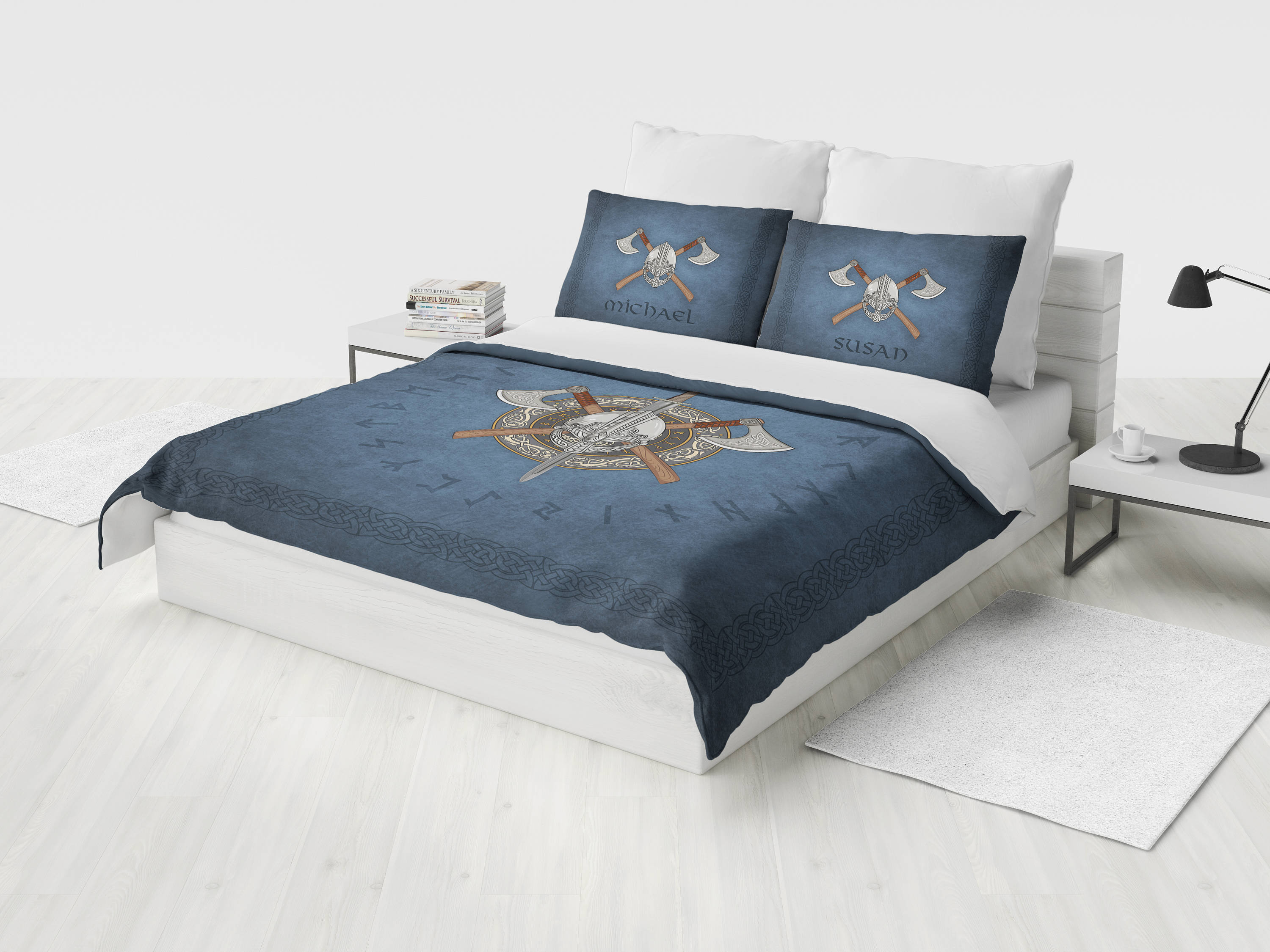 Viking Bedding Set Viking Duvet Cover Set Designer Celtic - Etsy UK